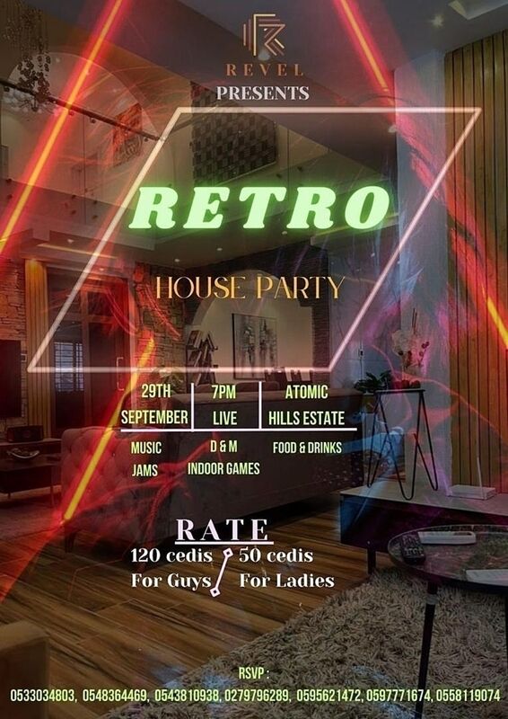 eGotickets — RETRO HOUSE PARTY at MQHC+G33, Ghana, Fri, 29 Sep 2023 at ...