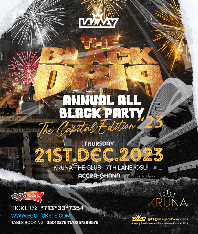 eGotickets — THE BLACK DRIP PARTY at KRUNA The Club, Ghana, Thu, 21 Dec ...