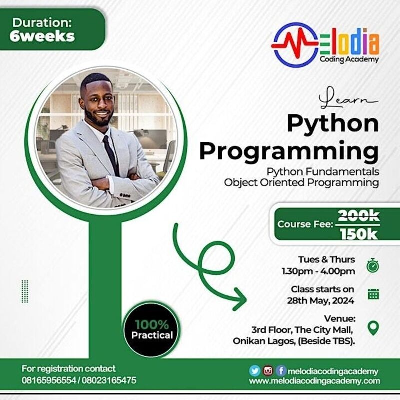 eGotickets — PROGRAMMING WITH PYTHON V5 at City Mall, Onikan Lagos ...