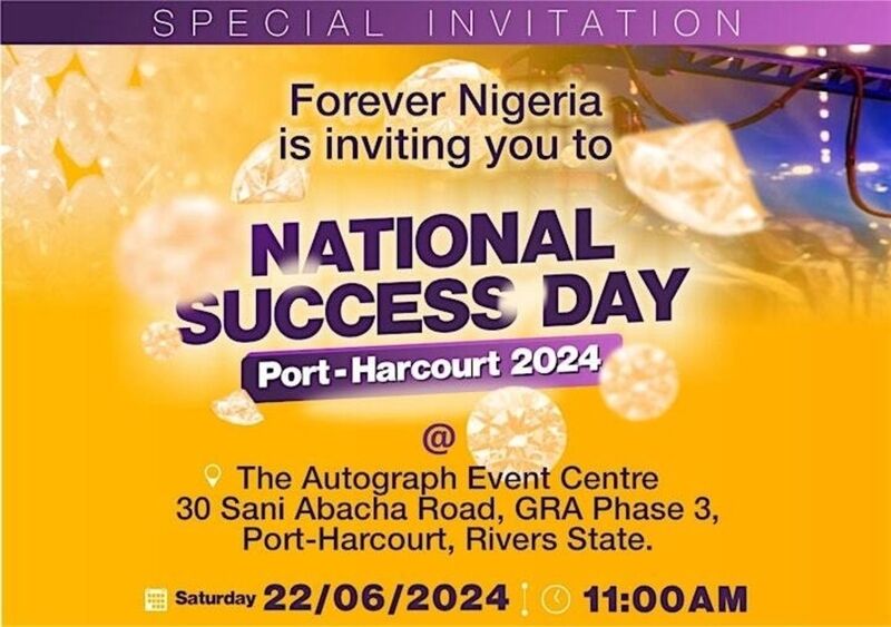 eGotickets — FOREVER LIVING NATIONAL SUCCESS DAY, PORT-HARCOURT at The ...