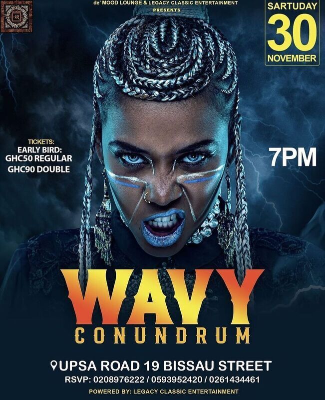 eGotickets — Wavy Conundrum at 19 Bissau St, Ghana, Sat, 30 Nov 2024 at ...