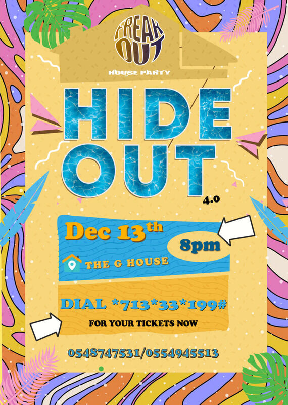 eGotickets — FREAKOUT HOUSE PARTY 0.4 at THE G HOUSE, Ghana, Fri, 13 ...