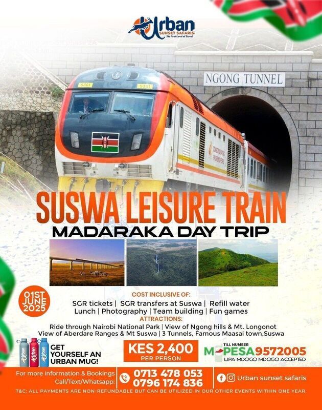 eGotickets — SUSWA LEISURE TRAIN 🚆 MADARAKA EDITION at Muthangari ...