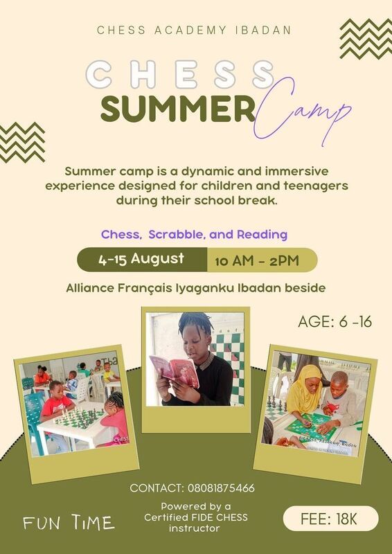eGotickets — CHESS SUMMER CAMP at Alliance Française, Nigeria, Mon, 04 ...