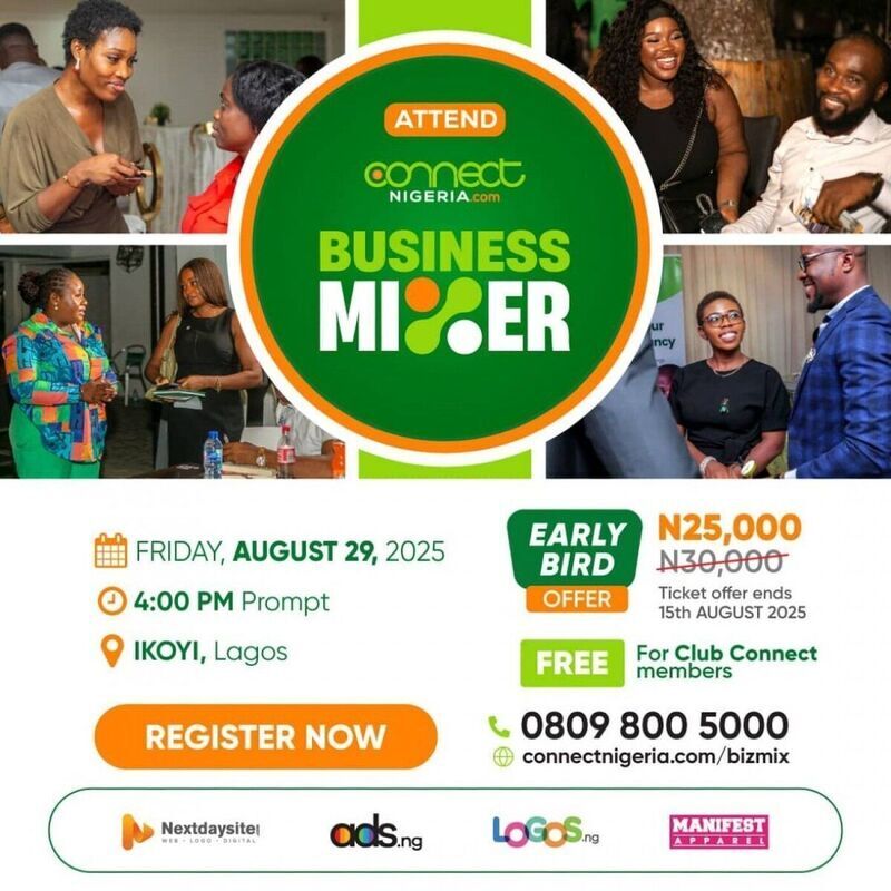 eGotickets — Connect Nigeria Business Mixer, August Edition 2025 at Ikoyi, Nigeria, Fri, 29 Aug ...